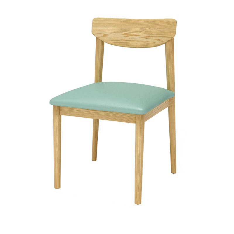 Modern design ram upholstered solid wood chair back - MingMeng