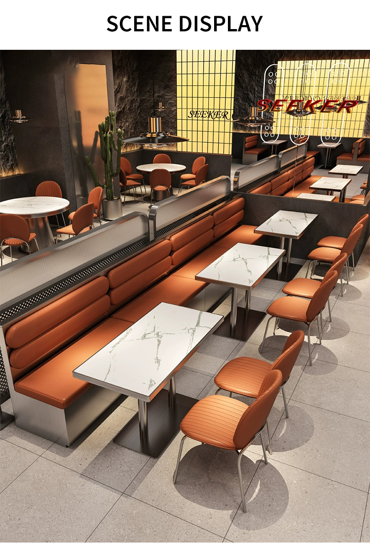 Laminated tabletop with edge and metal base - MingMeng